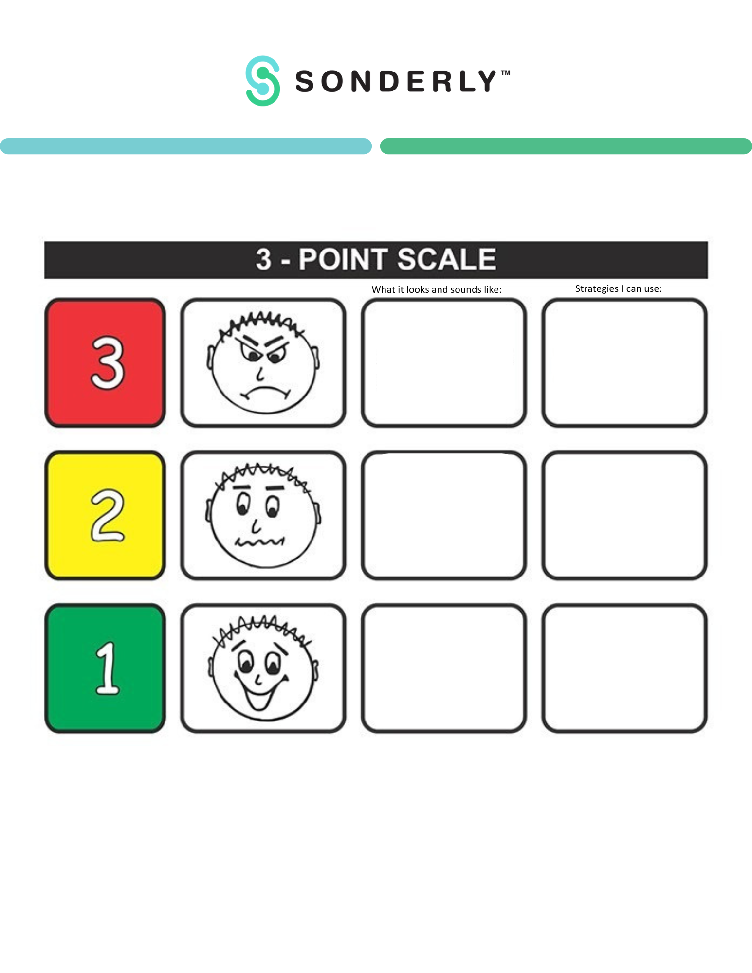 3-Point and 5-Point Scale - Sonderly